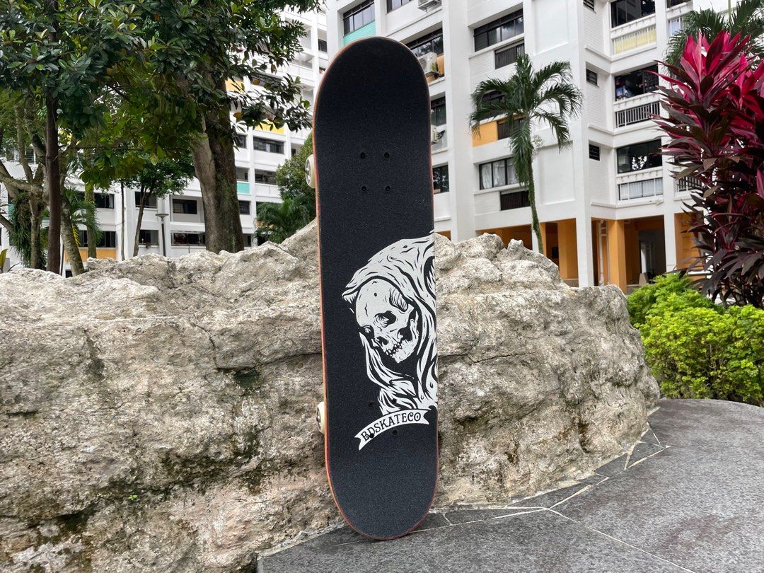 BDSkateco “Snakes” 8.0” Custom Double Hollow Skateboard Longboard ...