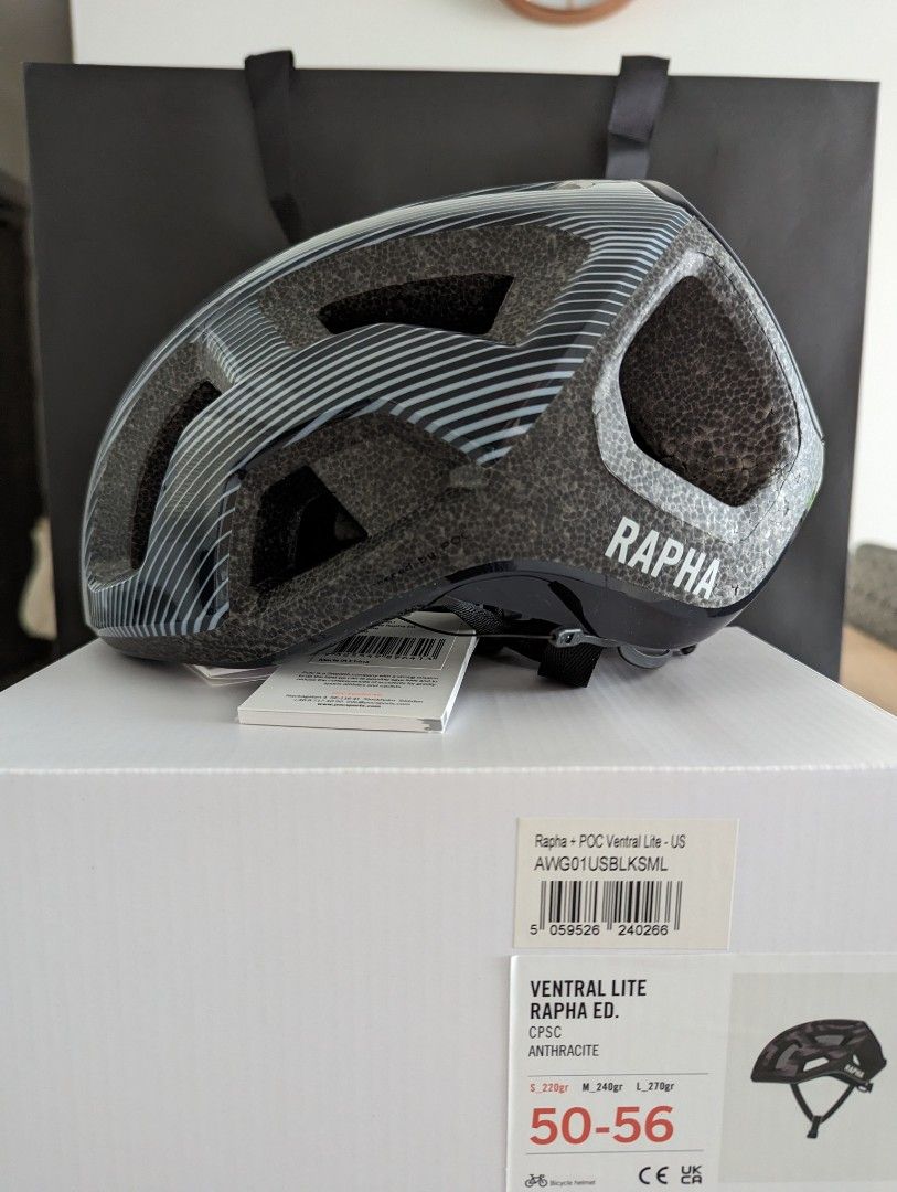 Bicycle Helmet: RAPHA + POC VENTRAL LITE, Sports Equipment, Bicycles ...