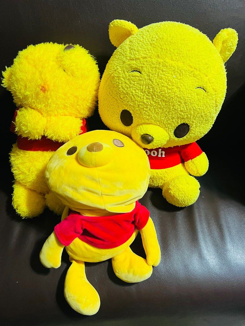 BIG Winnie the POOH Bundle of 3, Hobbies & Toys, Toys & Games on Carousell