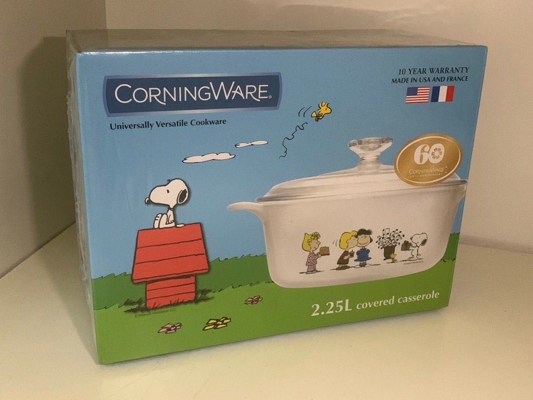 BNIB Snoopy Corningware Limited Edition, Furniture & Home Living ...