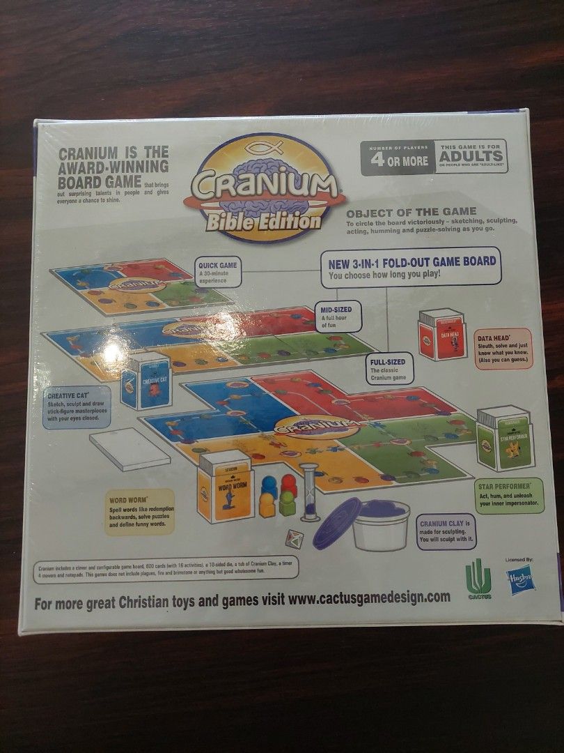 Board game Cranium Bible Edition, Hobbies & Toys, Toys & Games on Carousell