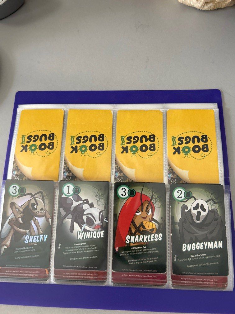 Book Bug Cards, Hobbies & Toys, Toys & Games on Carousell