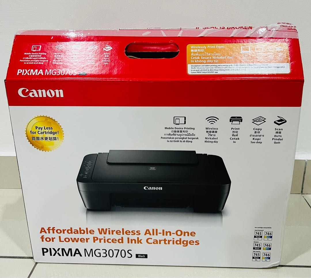 Canon MG3070S, Computers & Tech, Printers, Scanners & Copiers on Carousell