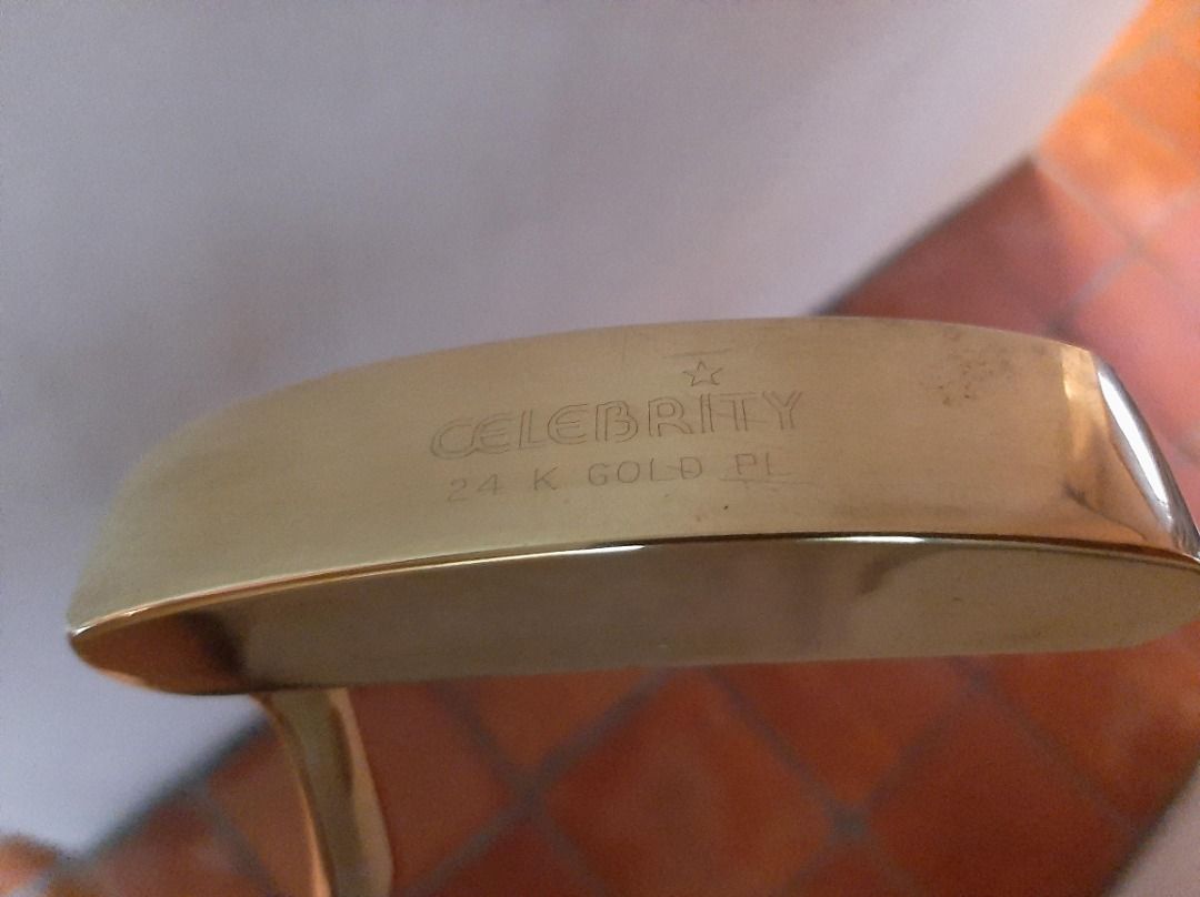 Celebrity 24K Gold Plated Putter with original grip, Sports Equipment ...