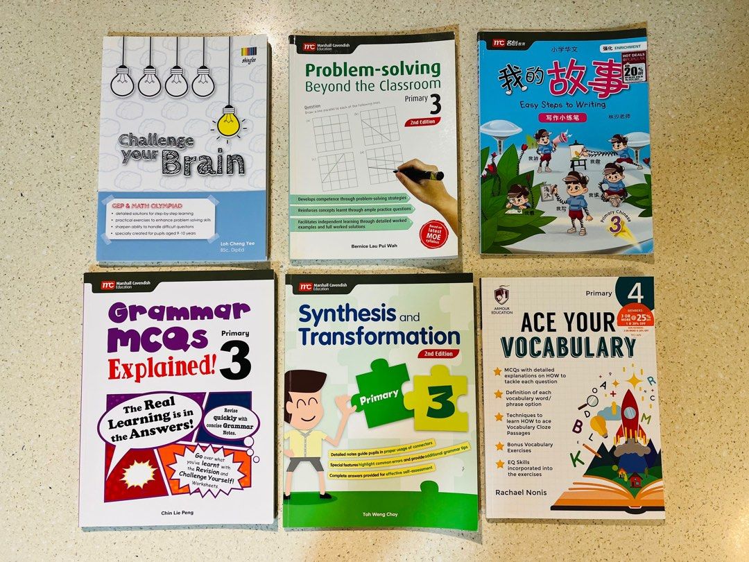 Challenge your brain, Problem-solving beyond the classroom, Easy steps to writing, Grammar MCQs ...
