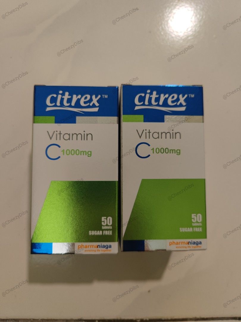 Citrex Vitamin C 1000mg, Health & Nutrition, Health Supplements ...