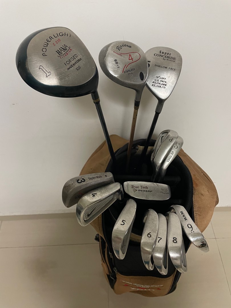 Full Golf Set including Woods, Graphite Irons,Putter and Golf Bag ...