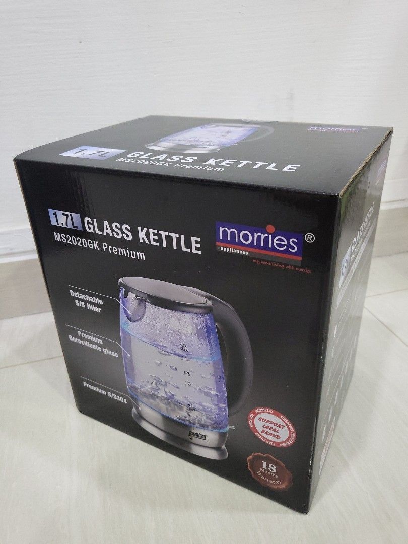 Cornell Cordless Kettle 1.5L CJK-E150SSW Double Wall / Morries Glass ...