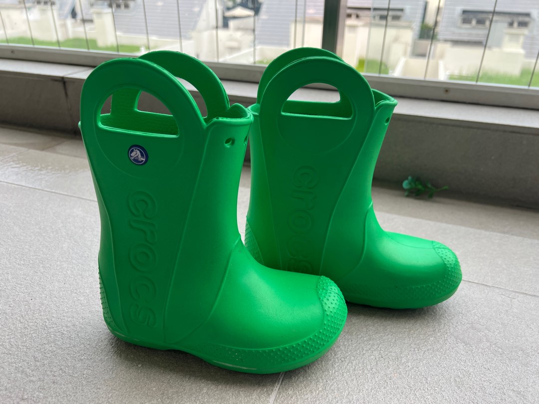 Crocs rain boots, Babies & Kids, Babies & Kids Fashion on Carousell