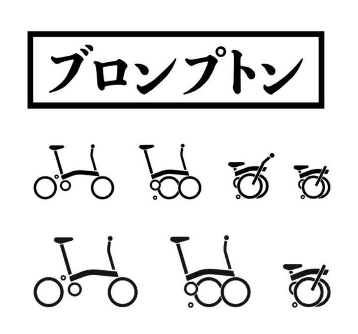 Custom Brompton Design Stickers High Quality Vinyl Waterproof, Sports ...