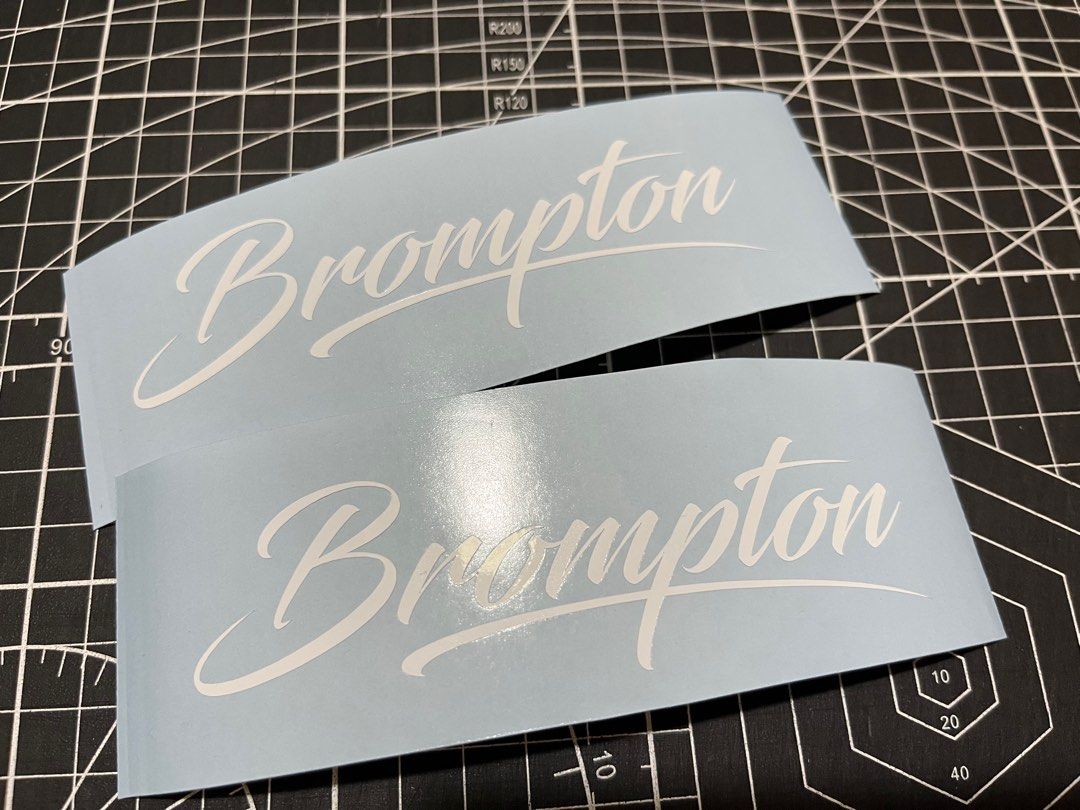 Custom Brompton Design Stickers High Quality Vinyl Waterproof, Sports ...
