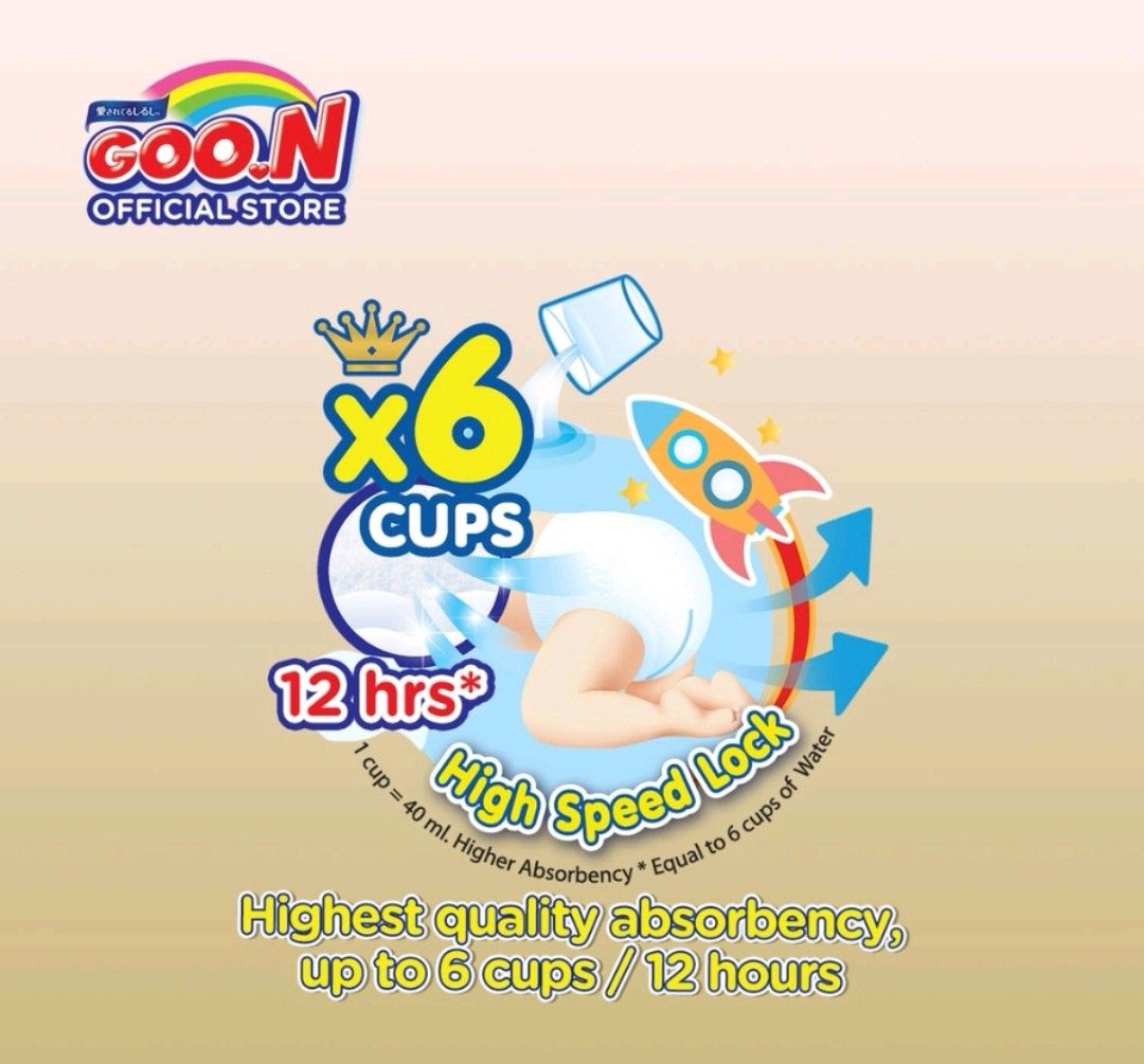 Diapers Premium Goon Japan XXL, Babies & Kids, Bathing & Changing ...