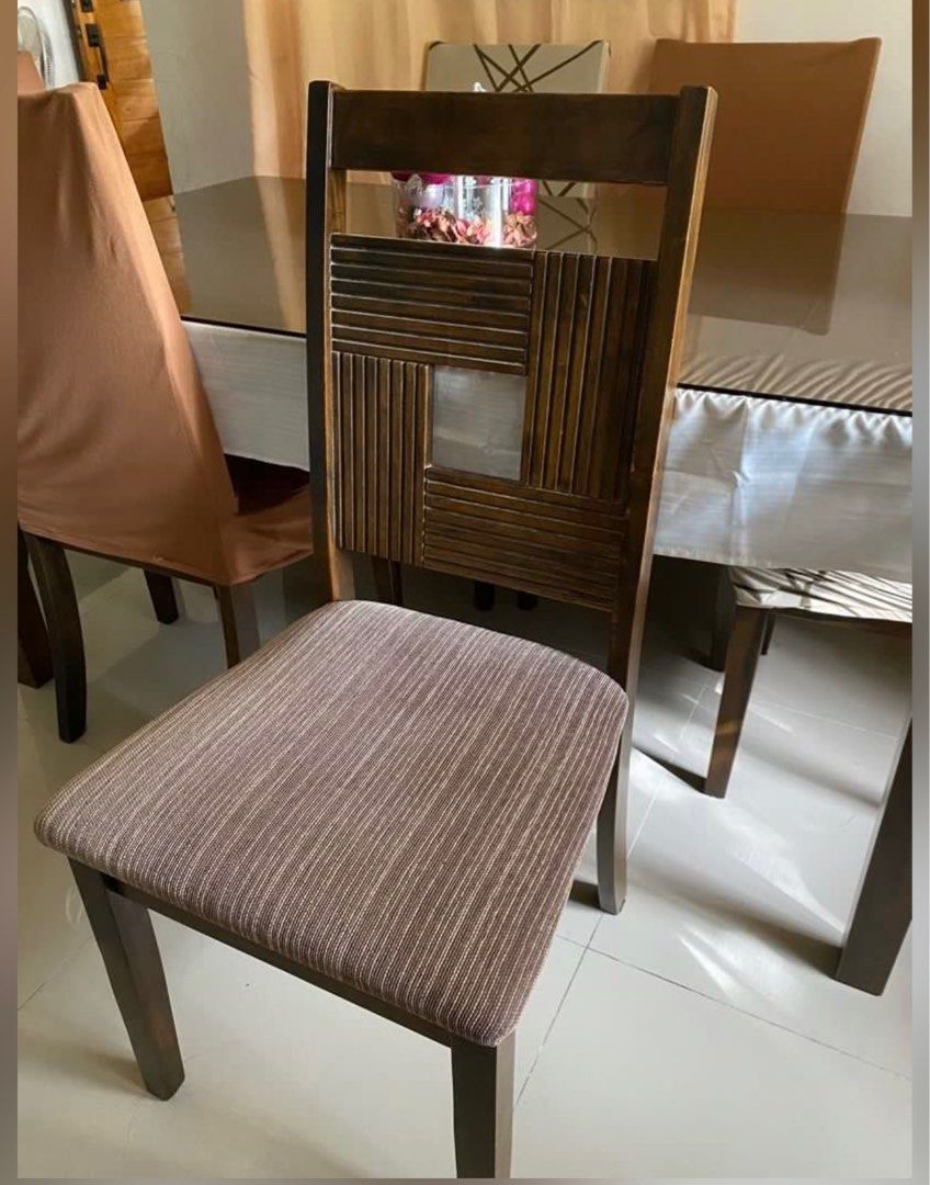 Dining table mandaue 6 seater, Furniture & Home Living, Furniture ...