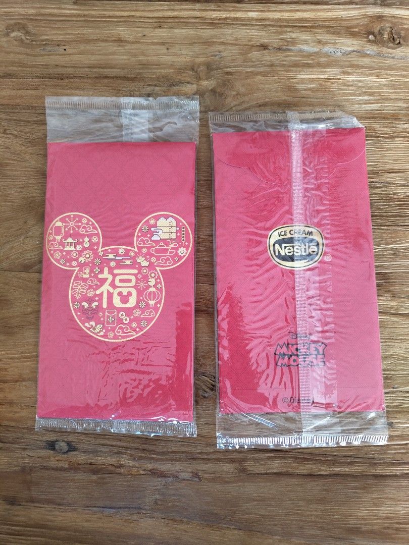 Disney Mickey Mouse Red Packets, Hobbies & Toys, Stationery & Craft ...