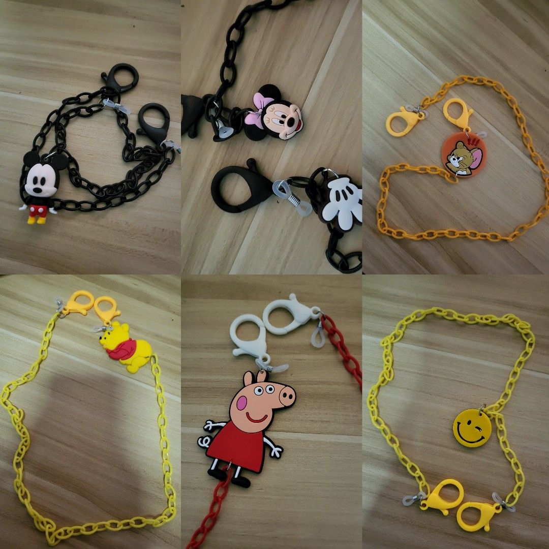 Disney Peppa Pig and Tom and Jerry Mask Chains, Health & Nutrition ...