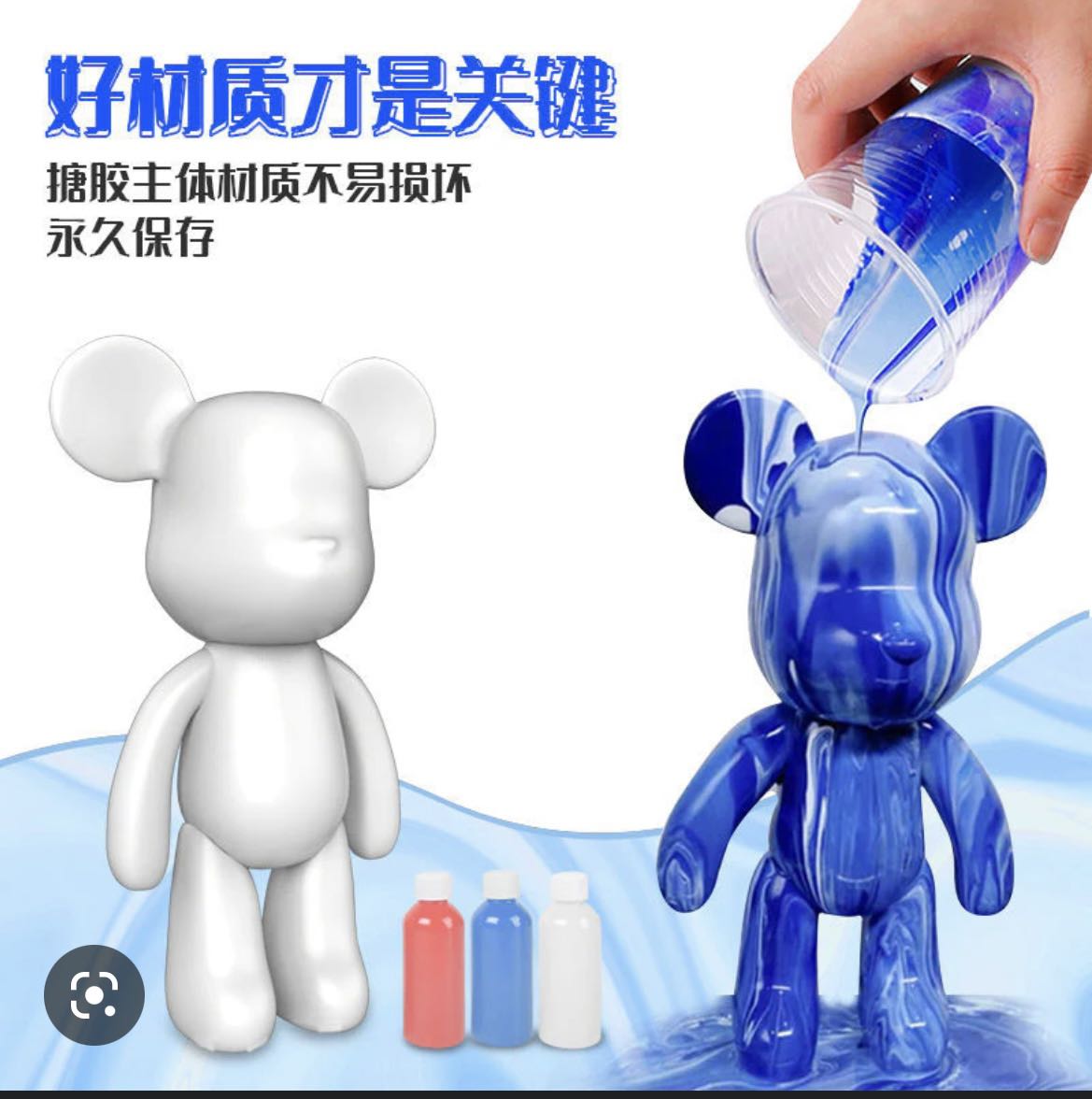 DIY paint bearbrick, Hobbies & Toys, Toys & Games on Carousell