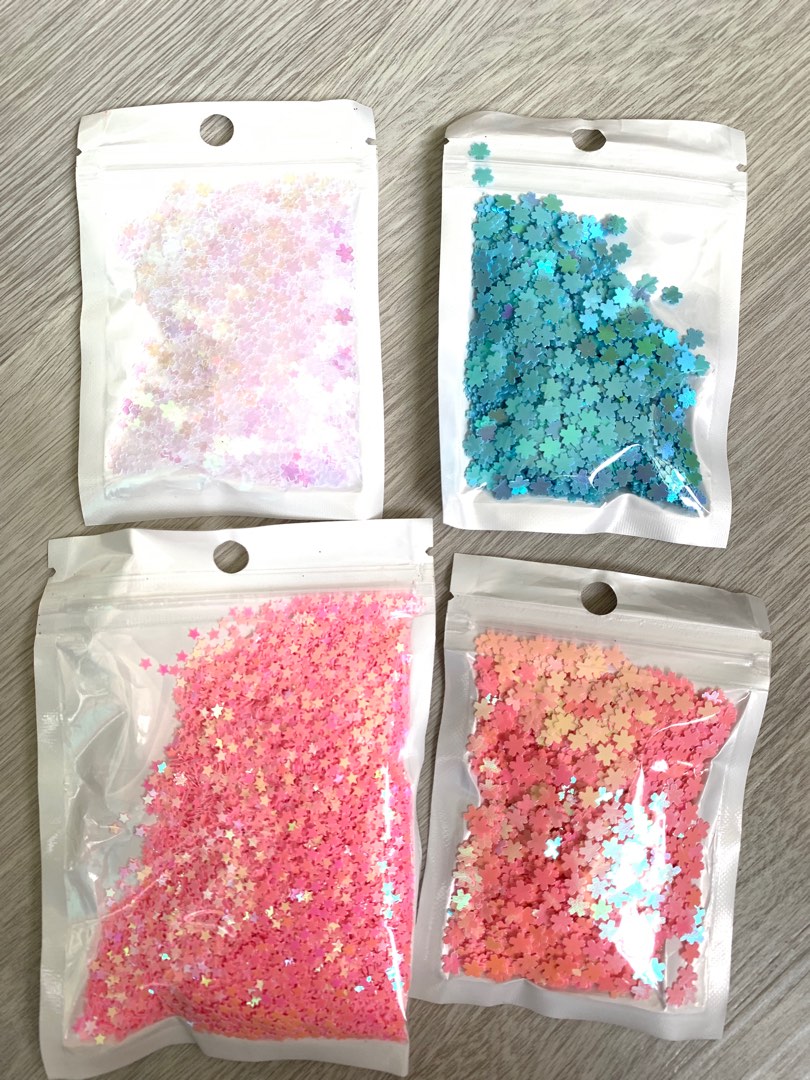 DIY Deco Sequins Glitters - 4 packs, Hobbies & Toys, Stationery & Craft ...