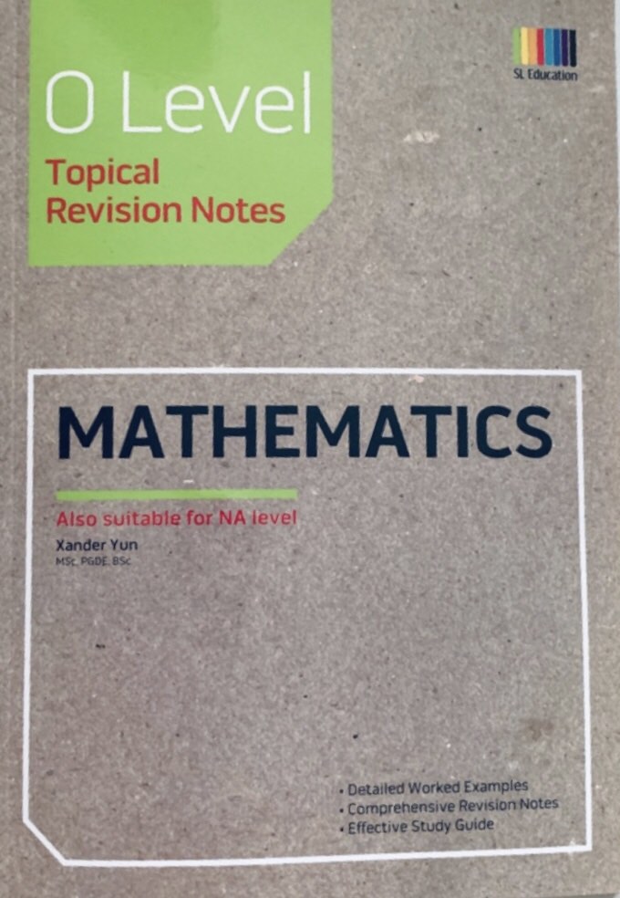 Elementary Mathematics O Level Topical Revision Notes, Hobbies & Toys ...