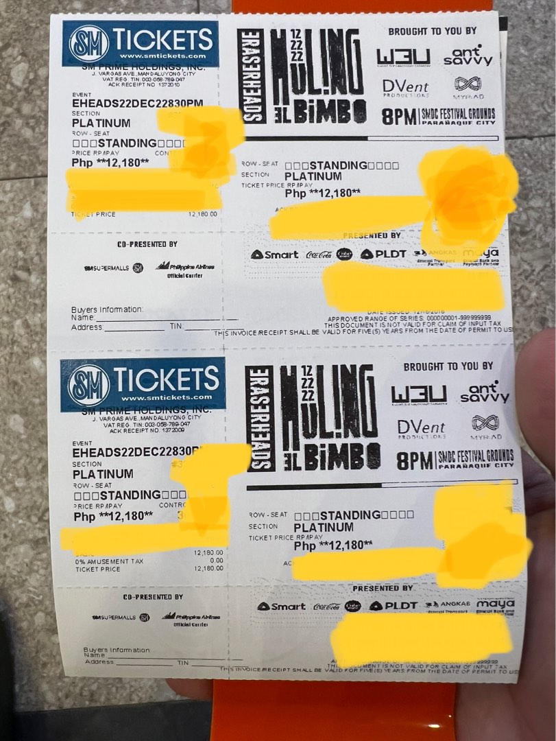 ERASERHEADS HULING EL BIMBO 22-December-2022 08:30 pm SMDC Festival Grounds, Tickets & Vouchers ...