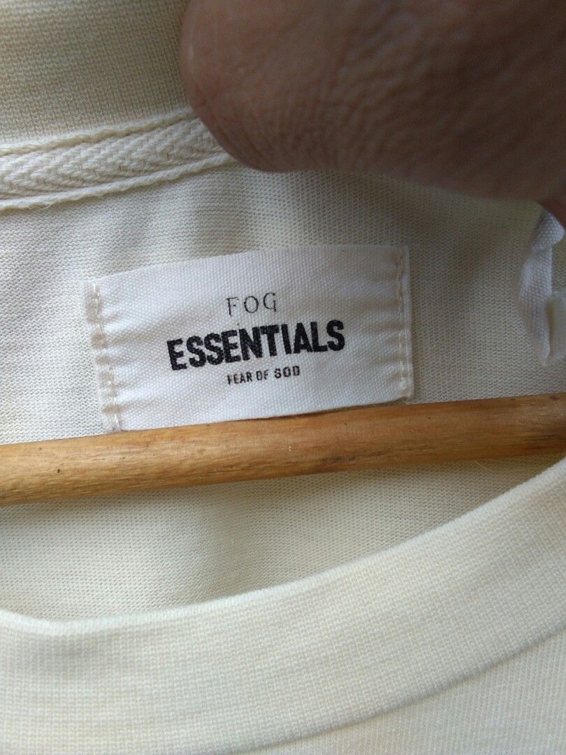 Essentials FOG cream color tee, Men's Fashion, Tops & Sets, Tshirts ...