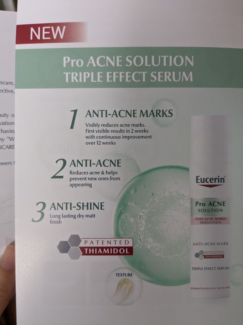 Eucerin Pro Acne Triple Effect Serum 7ml, Beauty & Personal Care, Face ...