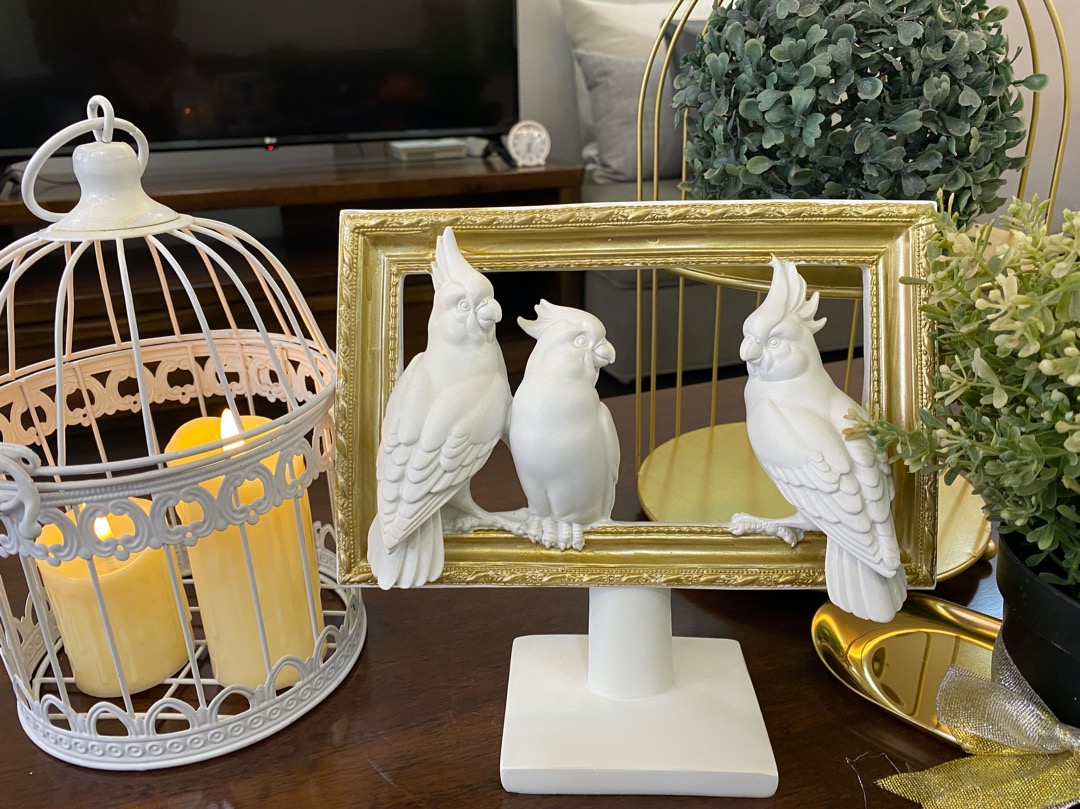 European Bird Garden Gold Frame + Bird Cage Wedding Decor, Furniture ...