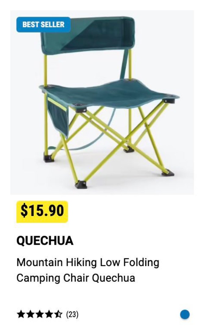 Field Chair, Sports Equipment, Hiking & Camping on Carousell