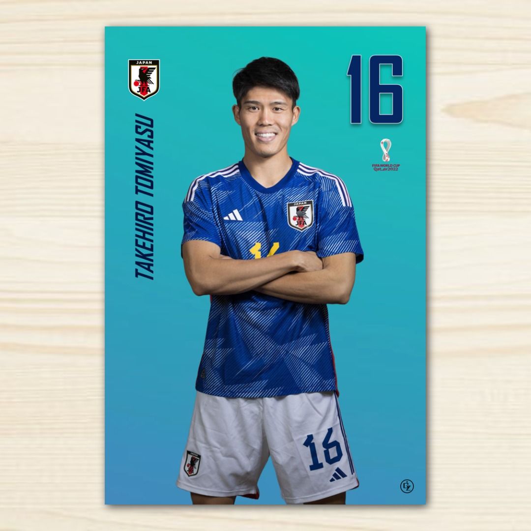 FIFA World Cup 2022 JAPAN & SWITZERLAND Player Prints - Football Fan ...