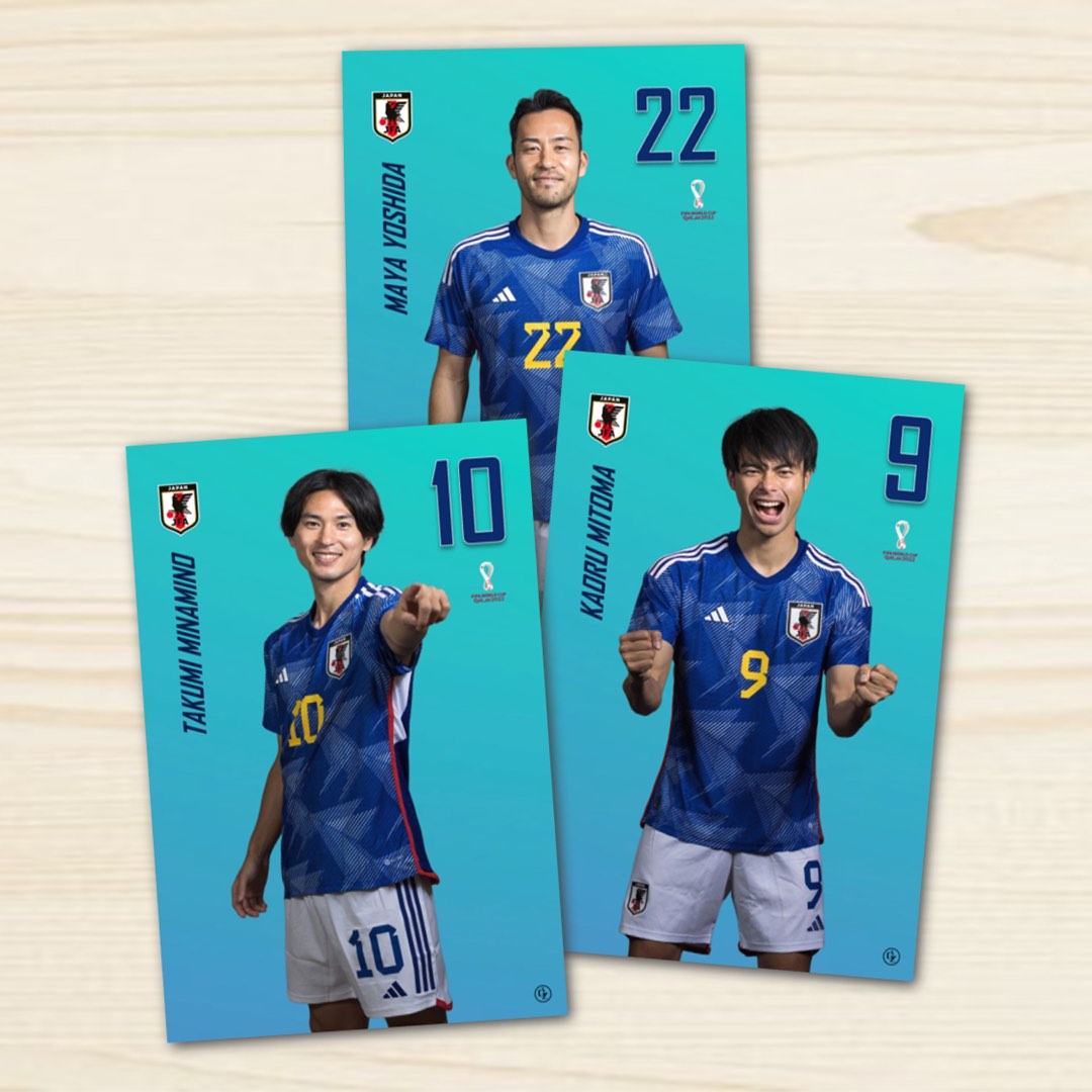 FIFA World Cup 2022 JAPAN & SWITZERLAND Player Prints - Football Fan ...