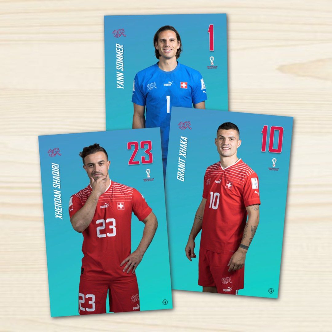 FIFA World Cup 2022 JAPAN & SWITZERLAND Player Prints - Football Fan ...