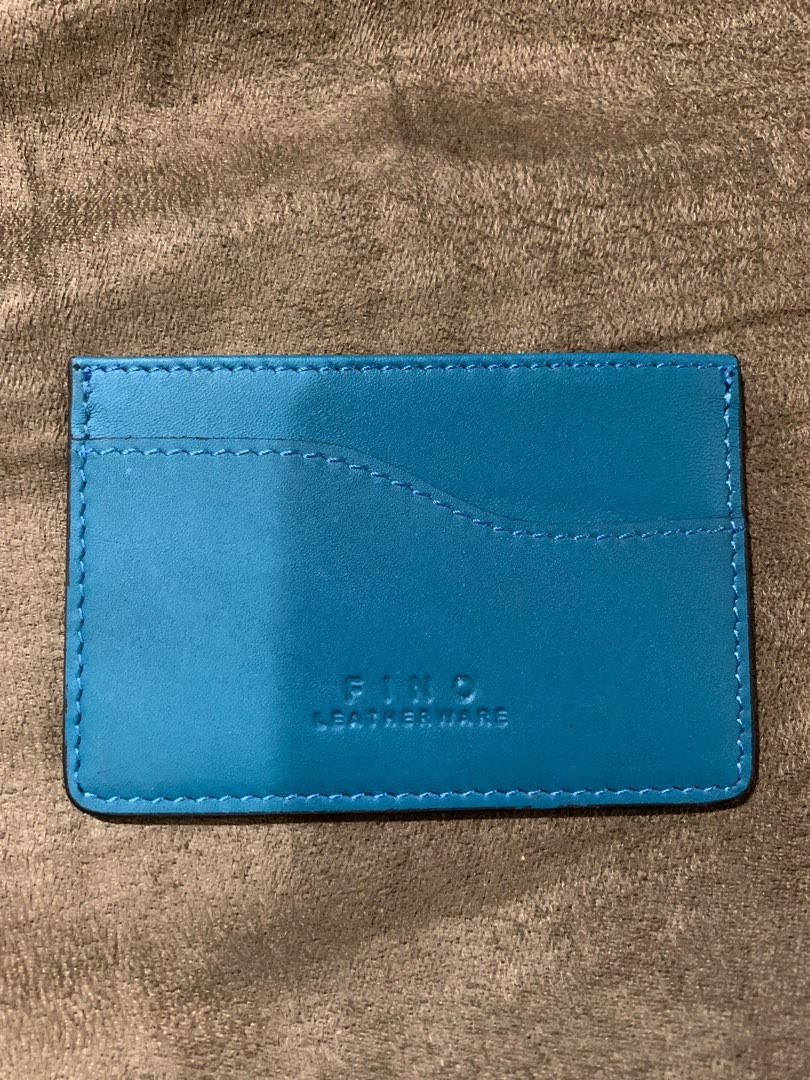 Fino leatherware card holder - blue, Women's Fashion, Bags & Wallets ...