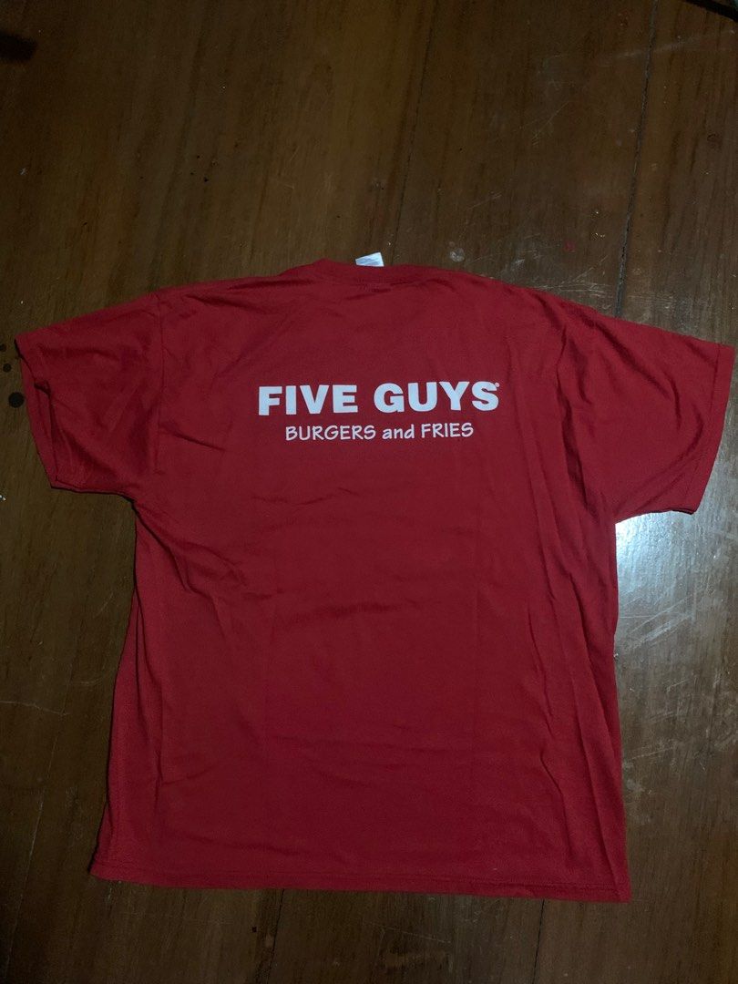 Five Guys Merch Tee, Men's Fashion, Tops & Sets, Tshirts & Polo Shirts ...