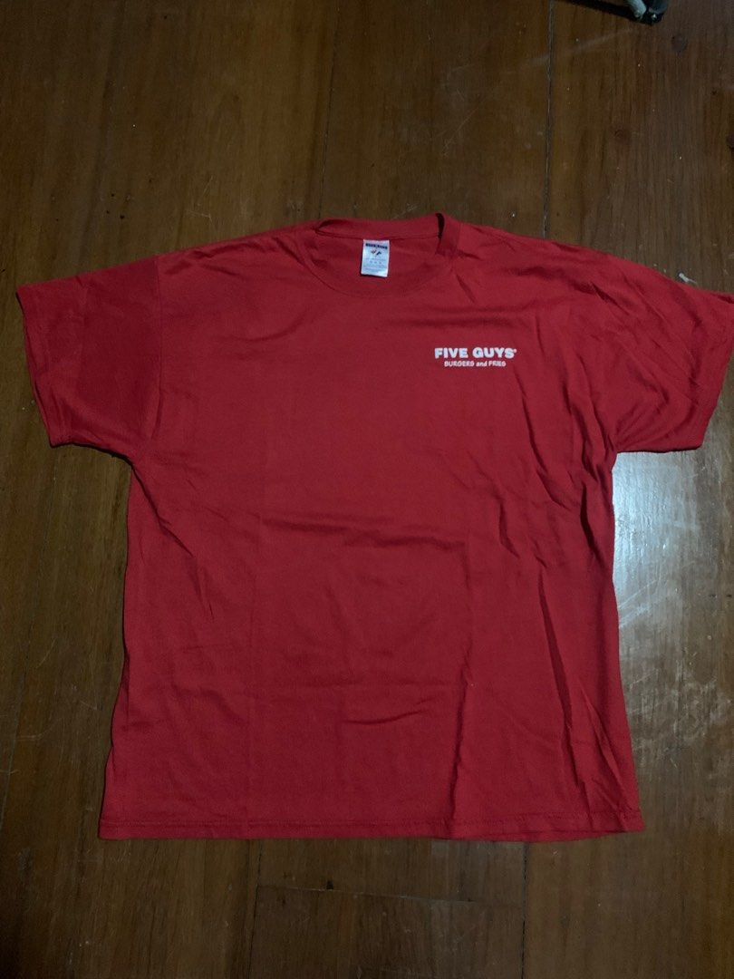 Five Guys Merch Tee, Men's Fashion, Tops & Sets, Tshirts & Polo Shirts ...