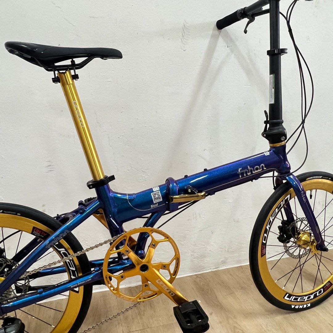 Fnhon blast foldable bike shimano folding bicycle, Sports Equipment ...