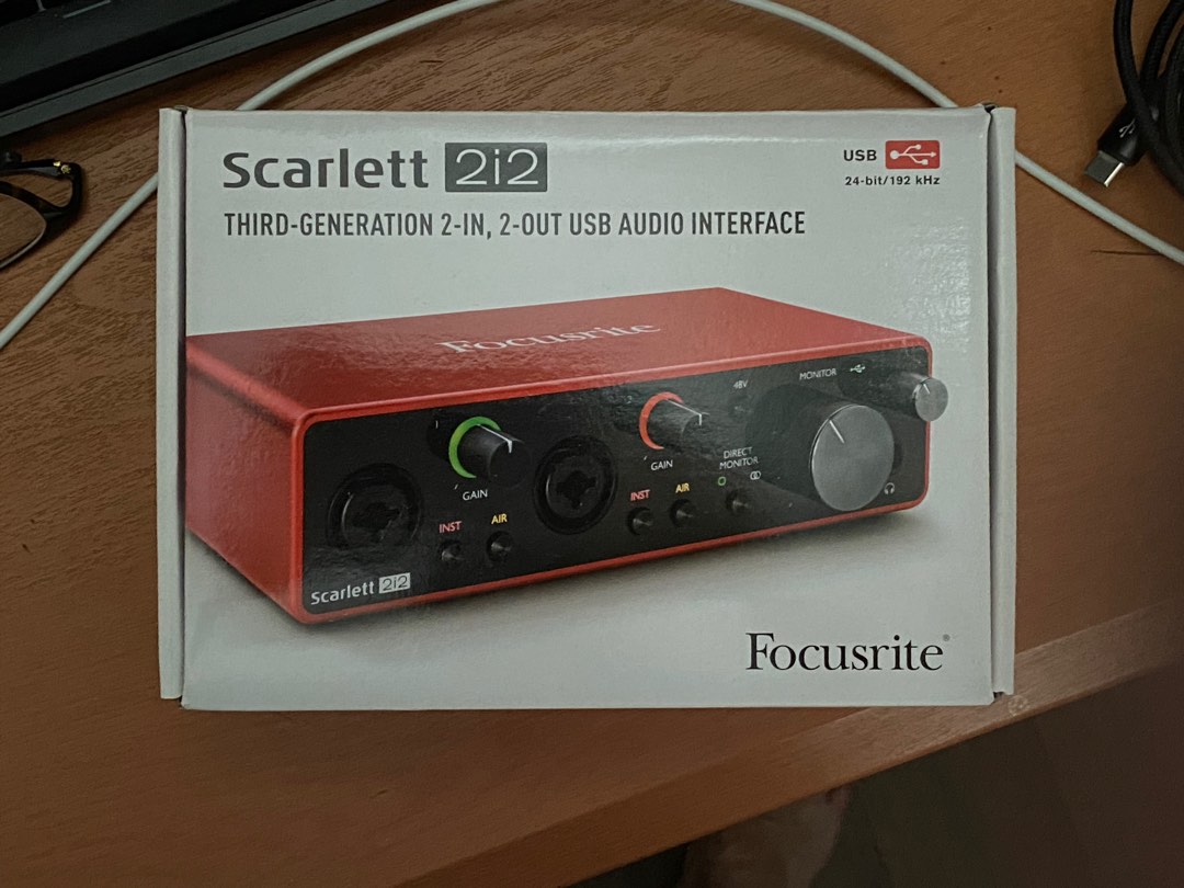 Focusrite Scarlett 2i2 Third 3rd Gen Audio Interface, Hobbies & Toys ...