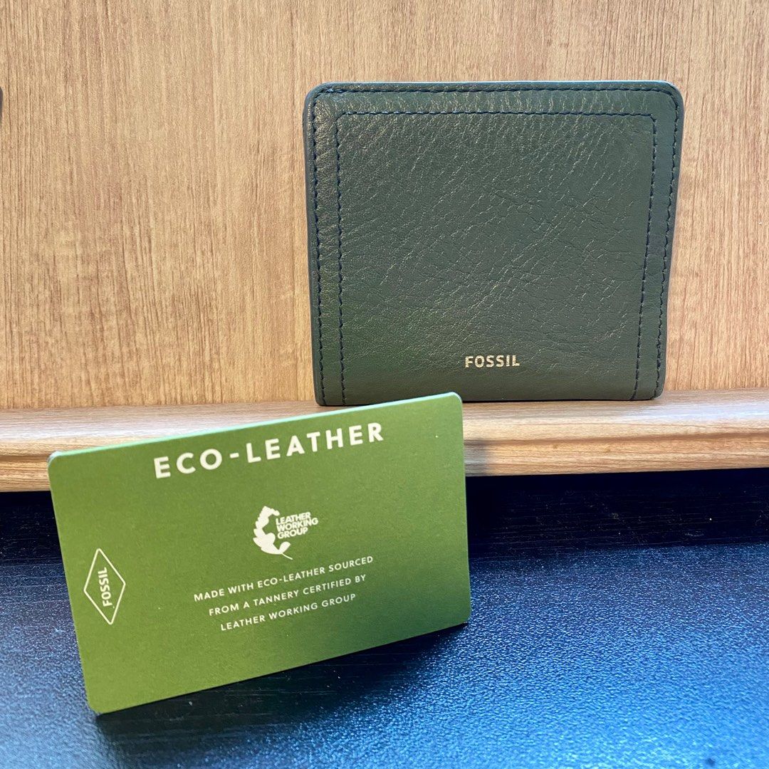 Fossil Logan RFID Bifold Wallet - Green, Women's Fashion, Bags ...