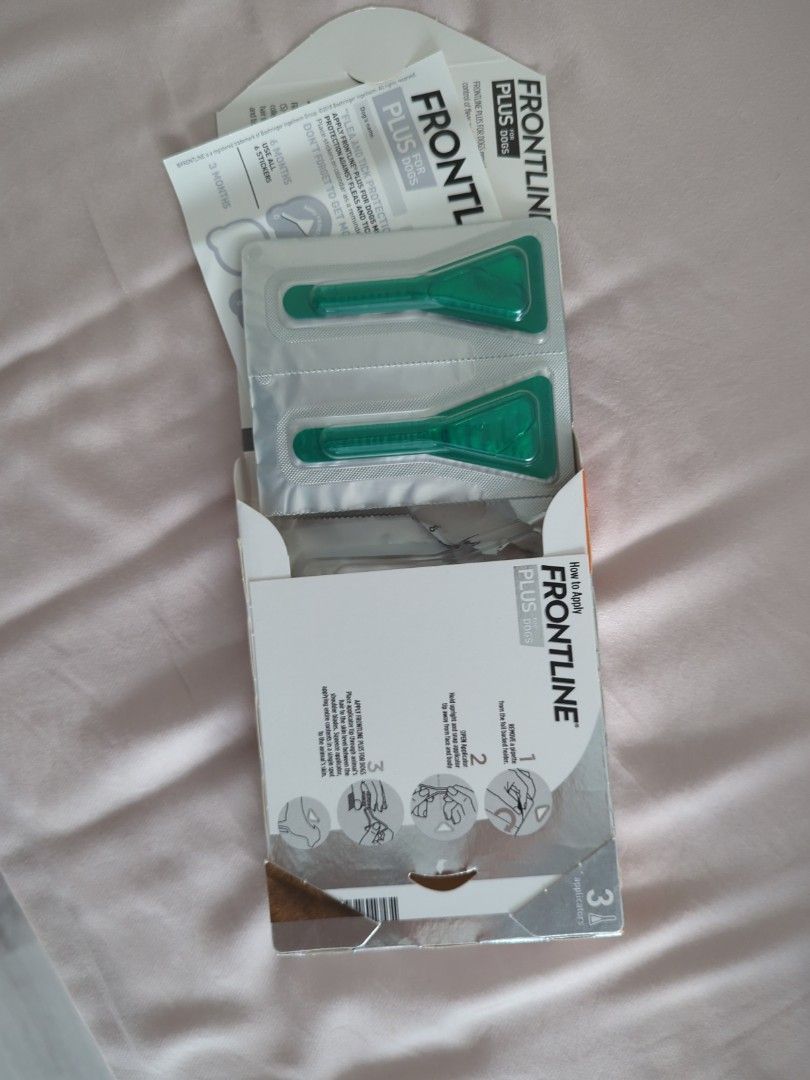 Frontline Plus Flea & Tick Prevention for Dogs, Pet Supplies, Health ...