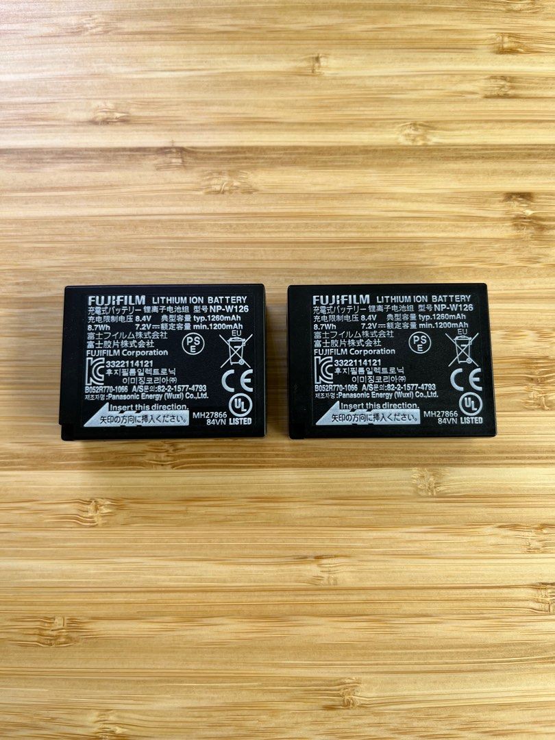 Fujifilm NP-W126 battery $40 per piece (Fuji), Photography, Photography ...