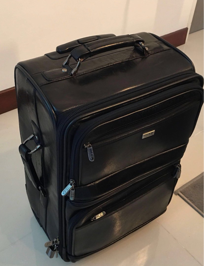 Full leather Cabin Bag, Hobbies & Toys, Travel, Travel Essentials ...