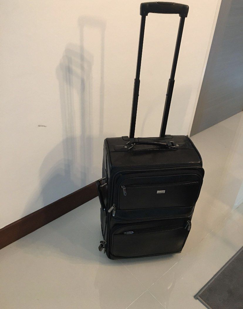 Full leather Cabin Bag, Hobbies & Toys, Travel, Travel Essentials ...