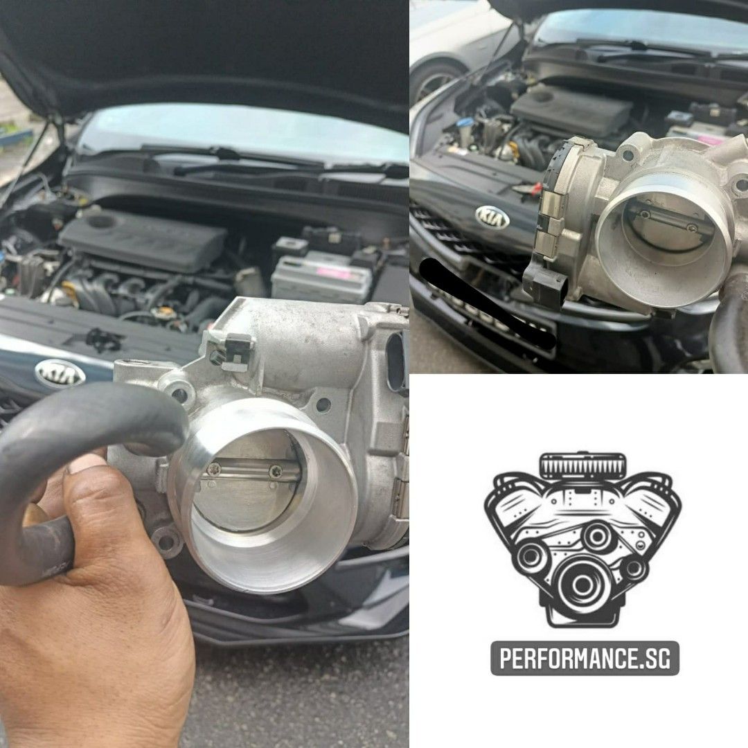 Ge6 throttle body port and polishing ge8 gk5 fd1 fd2 Honda fit civic ...