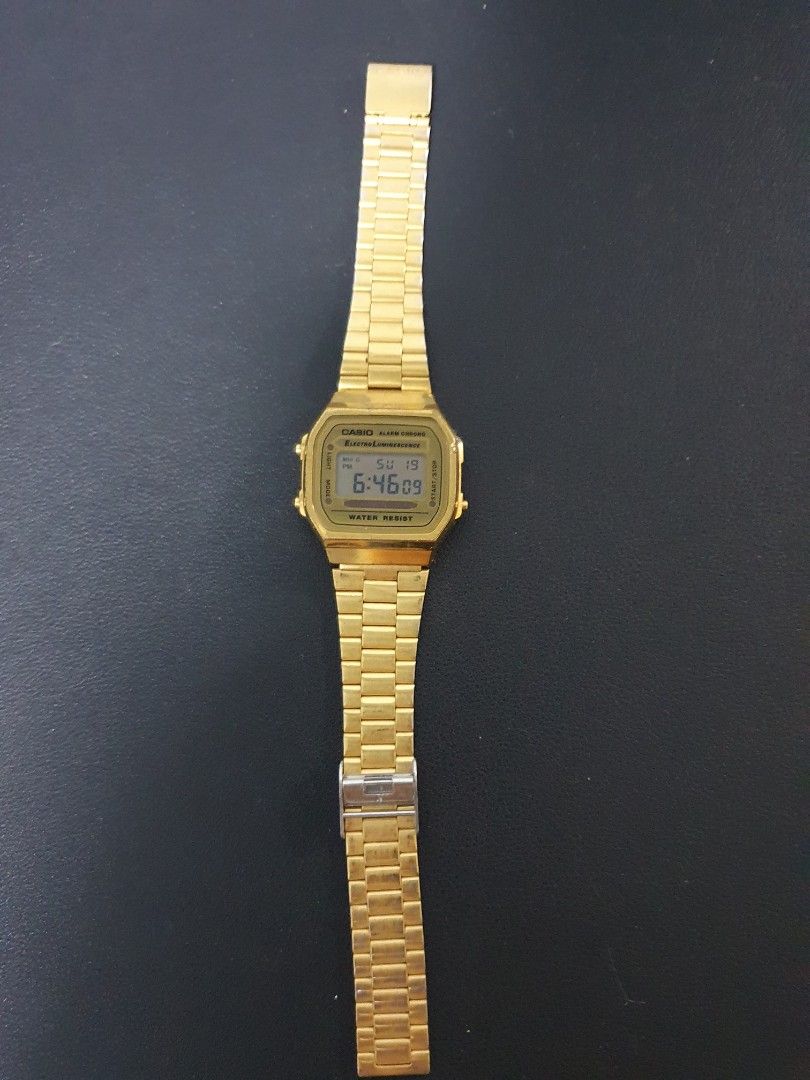 Gold casio watch, Men's Fashion, Watches & Accessories, Watches on ...