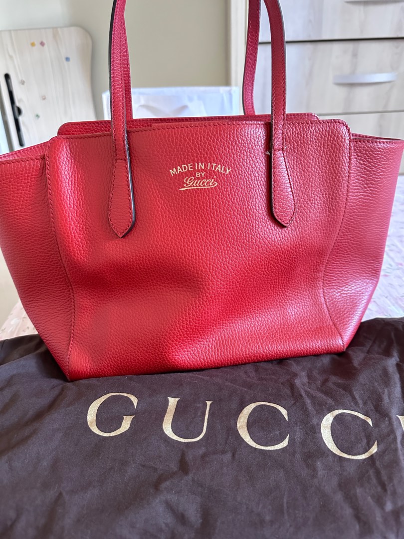 Gucci swing tote bag medium, Luxury, Bags & Wallets on Carousell