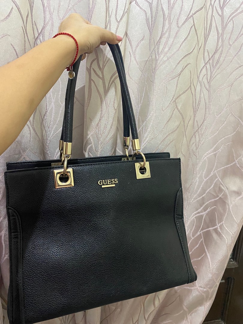 Guess Black Bag, Luxury, Bags & Wallets on Carousell