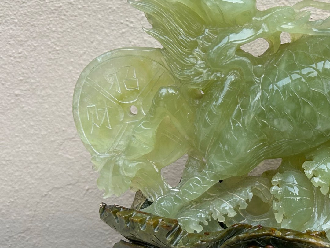 Handcarved Auspicious Jade Dragon On The Boat FVsa7001222a6, Hobbies ...