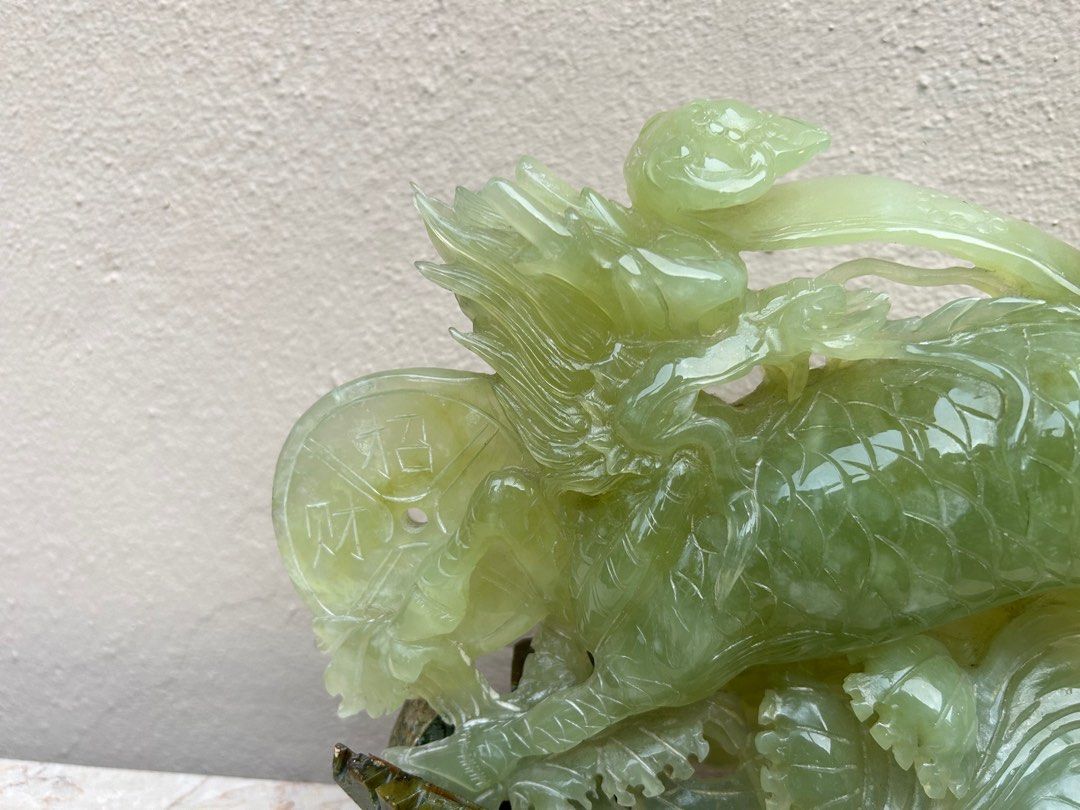 Handcarved Auspicious Jade Dragon On The Boat FVsa7001222a6, Hobbies ...