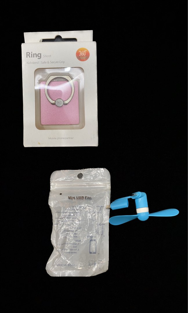Handphone Ring & Mini USB Fan, Mobile Phones & Gadgets, Mobile & Gadget ...