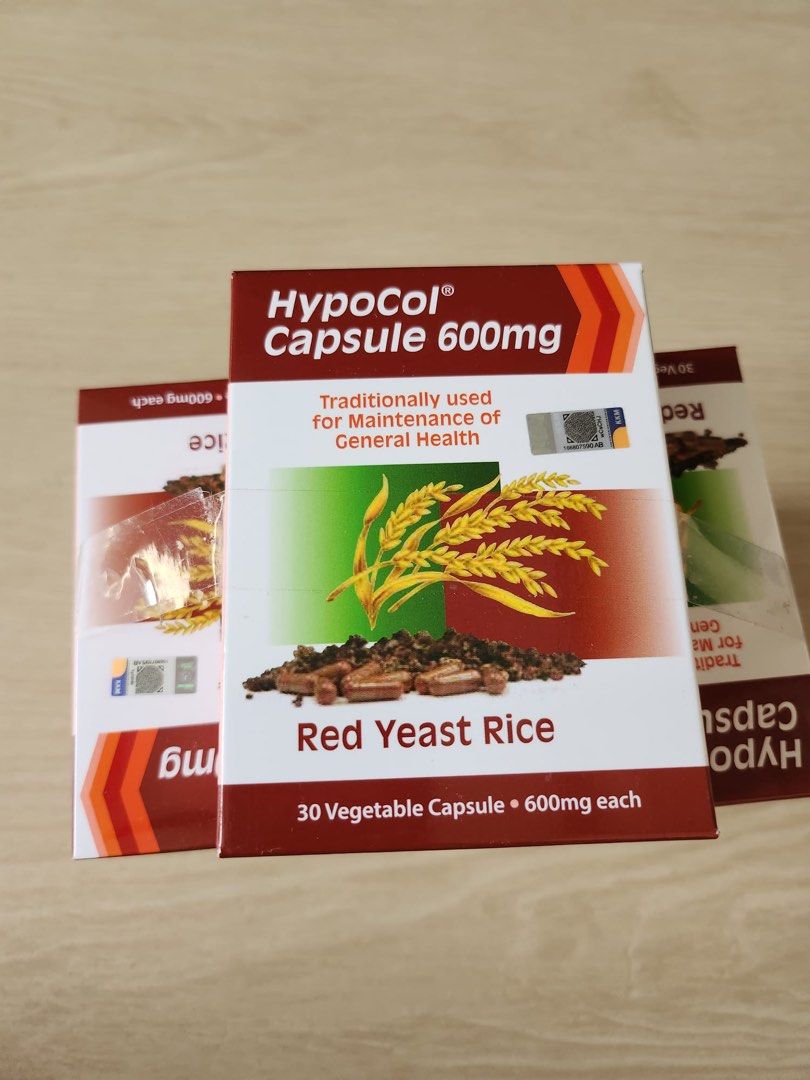 Hypocol capsule 690mg red yeast rice, Health & Nutrition, Health ...