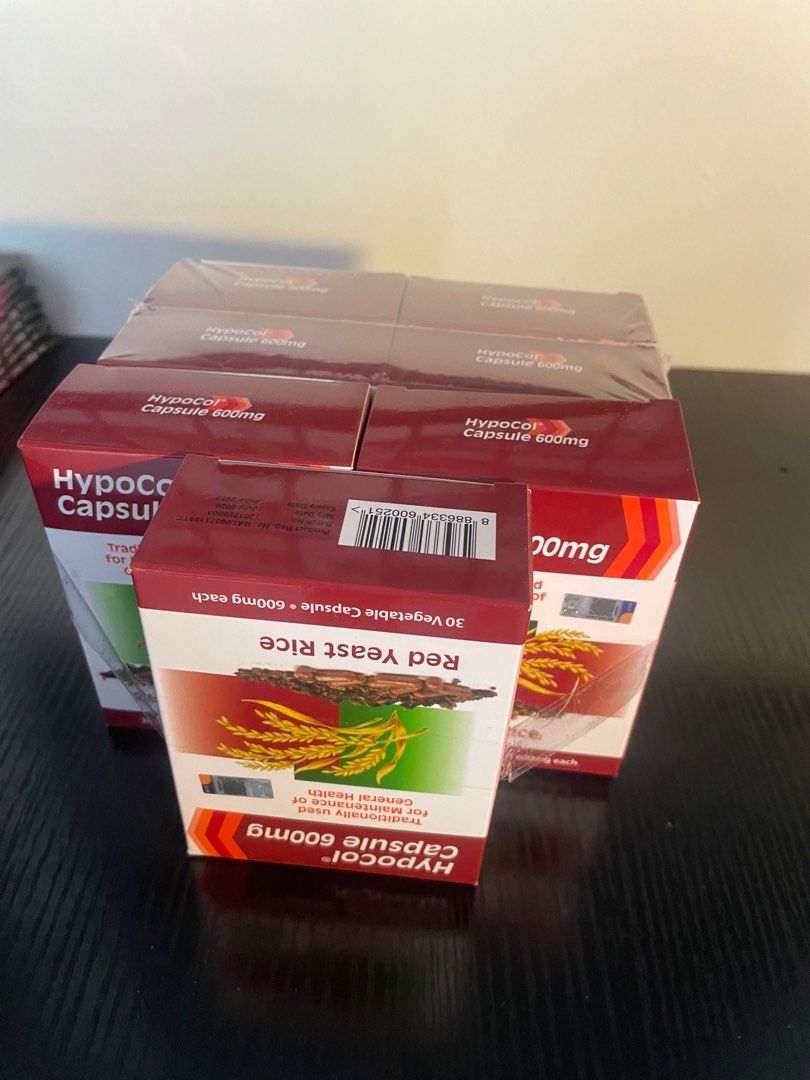 Hypocol capsule 690mg red yeast rice, Health & Nutrition, Health ...