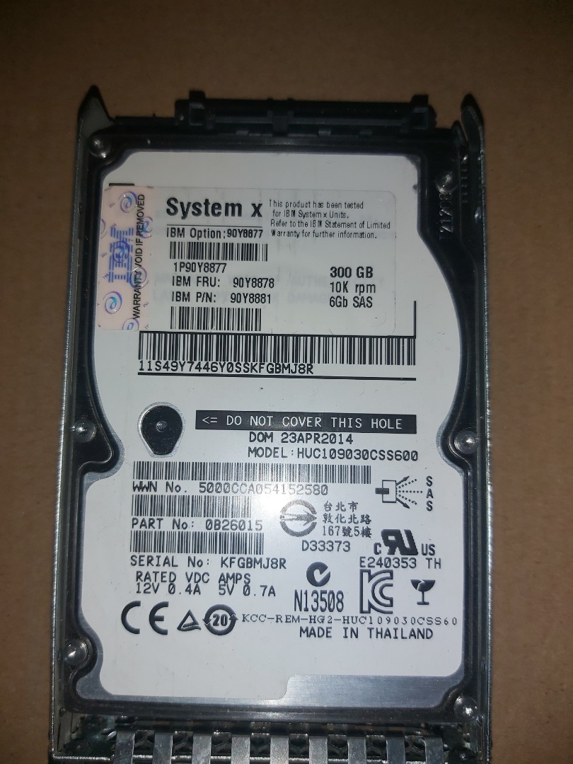 IBM SERVER HARD DRIVE FOR RAID, Computers & Tech, Parts & Accessories ...